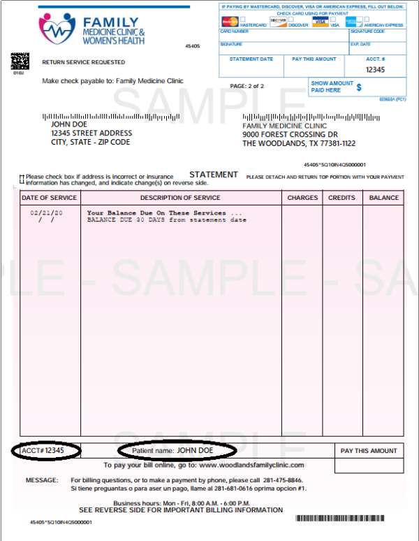 Pay Now - Family Medicine Clinic and Women’s Health